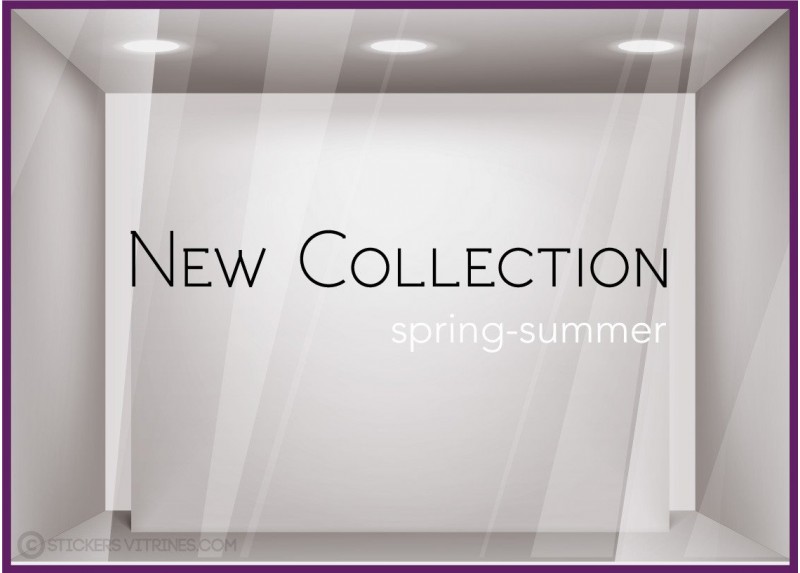 Sticker pour magasin New Collection Bicolore